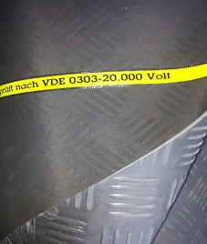 Electrical safety rubber mat 3,5 x 1200 mm 20 KV - rubberstore.eu ...