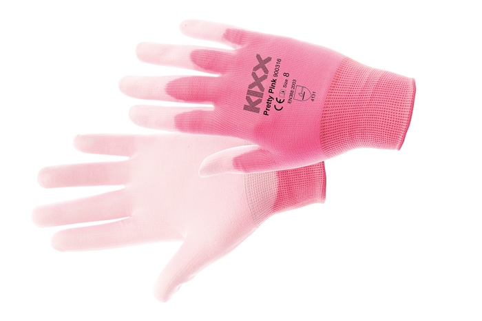 PRETTY PINK coated gloves - rubberstore.eu - Online rubber store ...